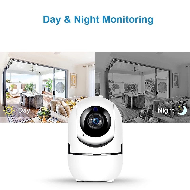 Camera de supraveghere video Icam, Wi-Fi, 360°, Alb - eMAG.ro