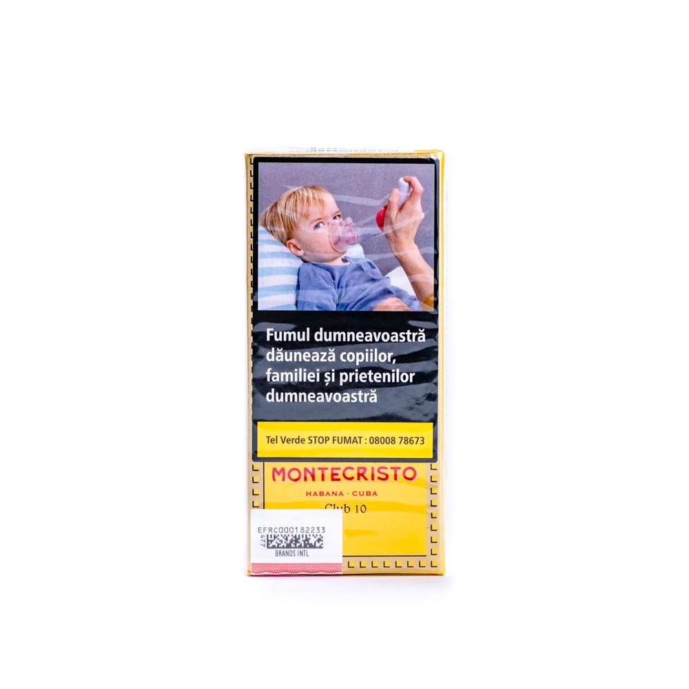 Pachet tigari de foi Montecristo Club (10 tigari) - eMAG.ro