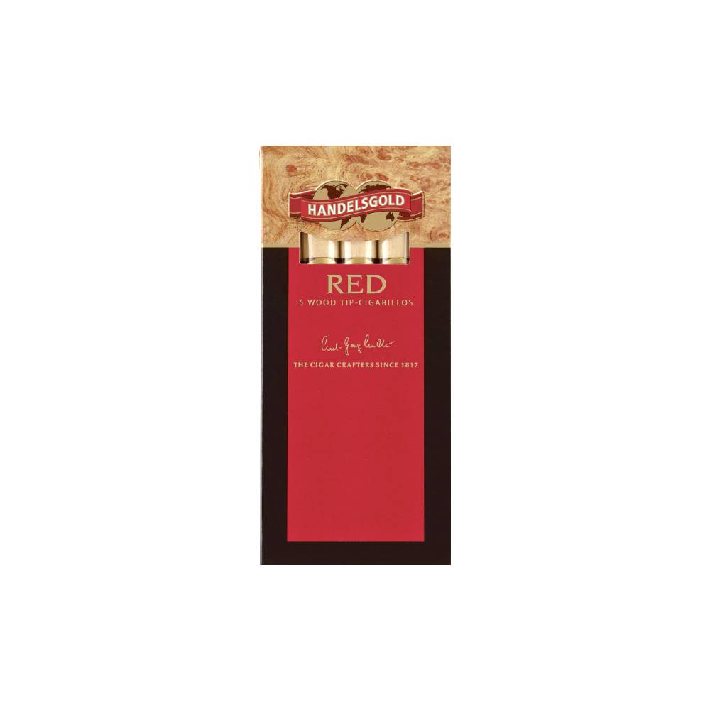 Pachet tigari de foi Handelsgold Wood Tip Red (5 tigari) - eMAG.ro