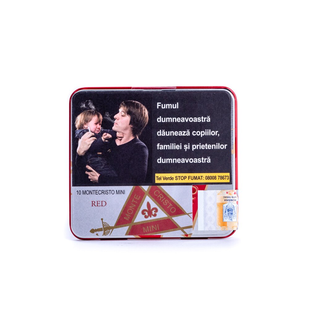 Pachet tigari de foi Montecristo TH Red (10 tigari) - eMAG.ro