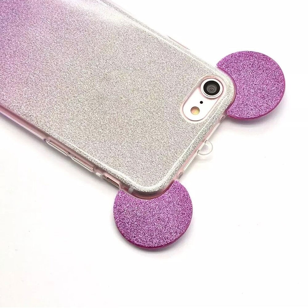 Husa Samsung S8 (G950) - Silicon Mouse cu Urechi Glitter Sparkles ...