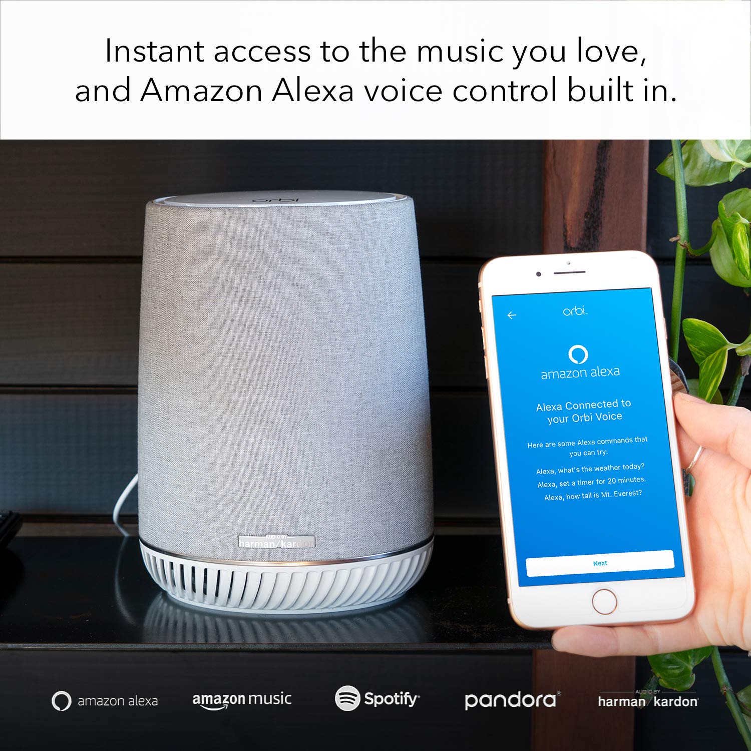 Range Extender/Satelit WiFi mesh Netgear Orbi Voice RBS40V Tri-Band ...