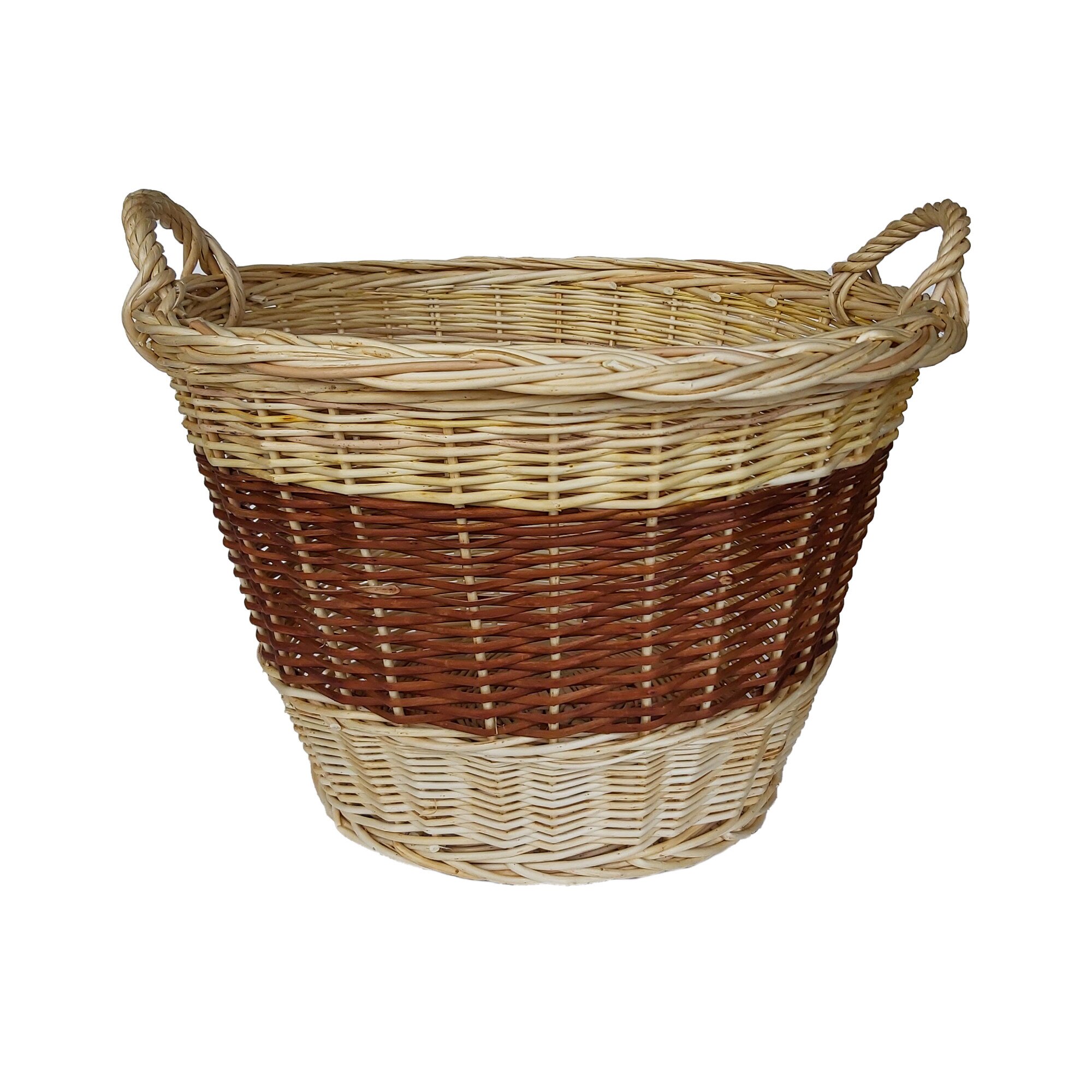 Cos rachita maro, 40 x 54, cumparaturi, lucrat manual, bej/alb - eMAG.ro