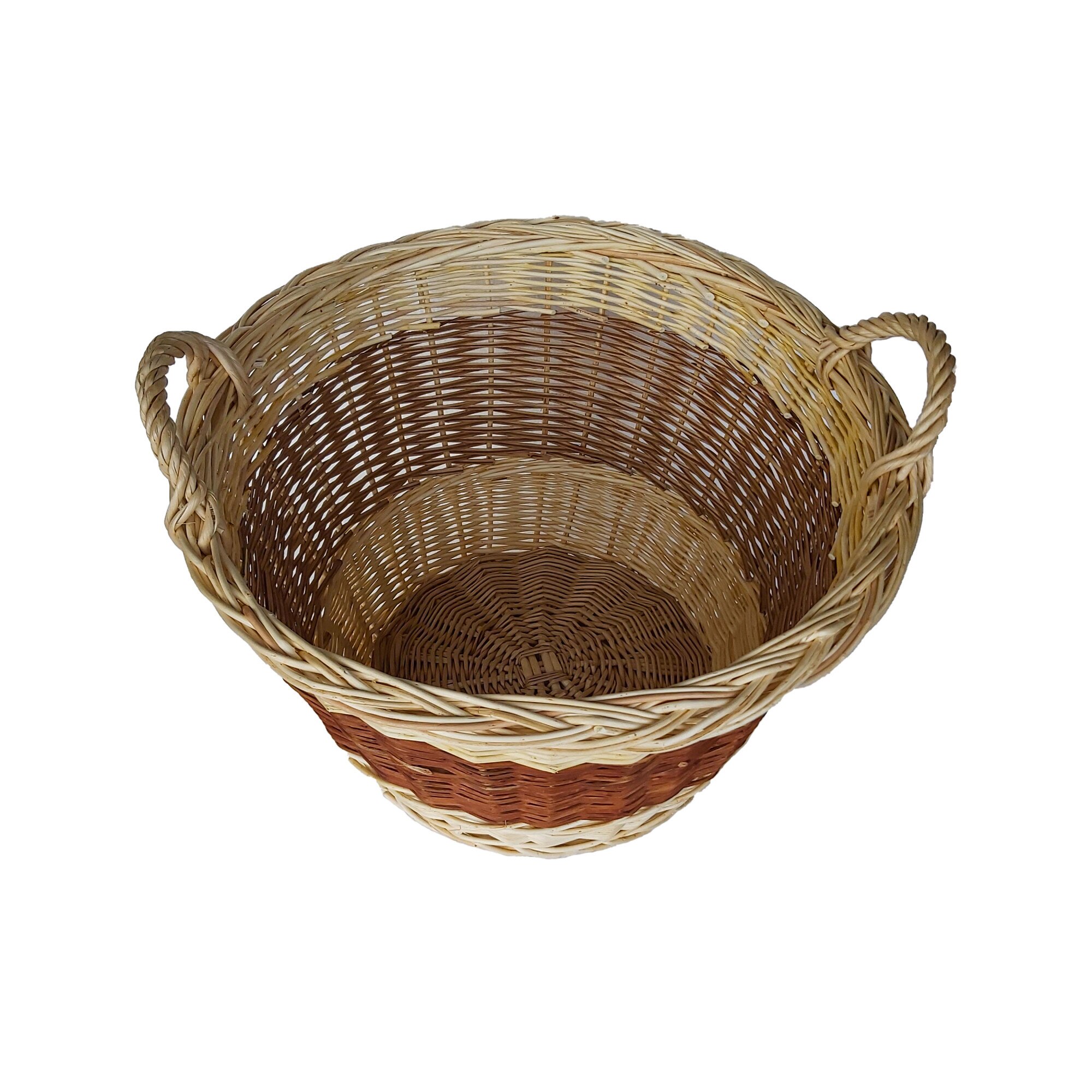 Cos rachita maro, 40 x 54, cumparaturi, lucrat manual, bej/alb - eMAG.ro