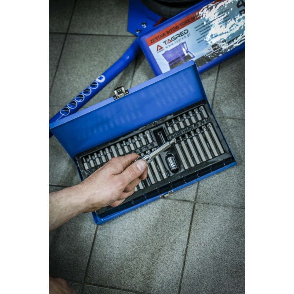 Trusa profesionala de scule torx, biti, 41 piese, Tagred - eMAG.ro