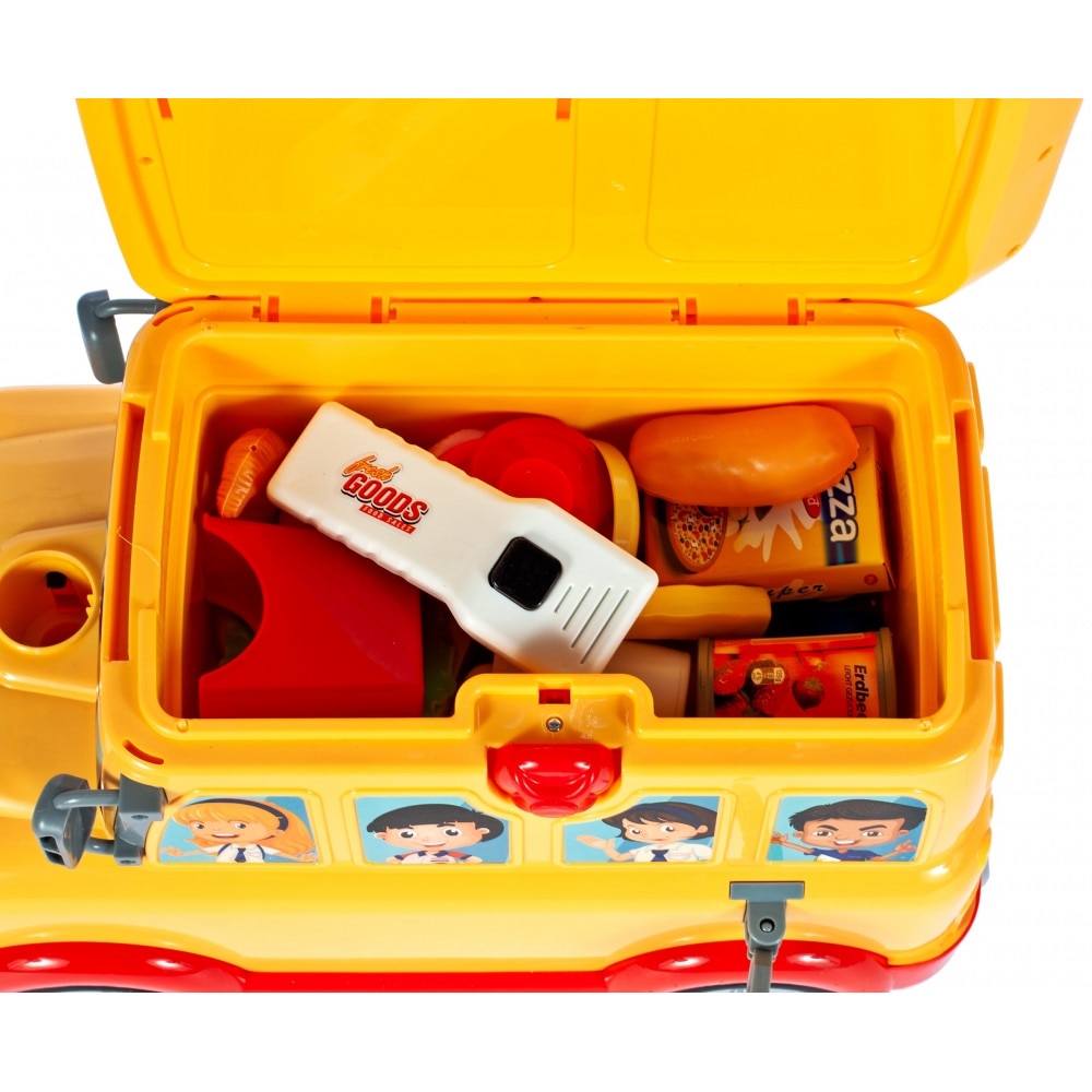 Bucatarie Mobila Multifunctionala "SchoolBus FoodTruck", 3 in 1, cu ...