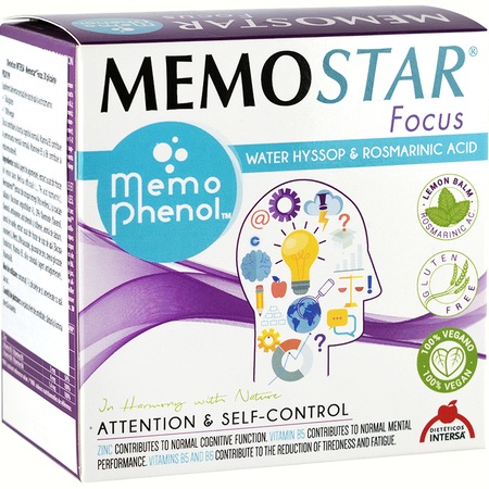 Добавка Memostar Focus, Dieteticos Intersa - 30 сашета - eMAG.bg