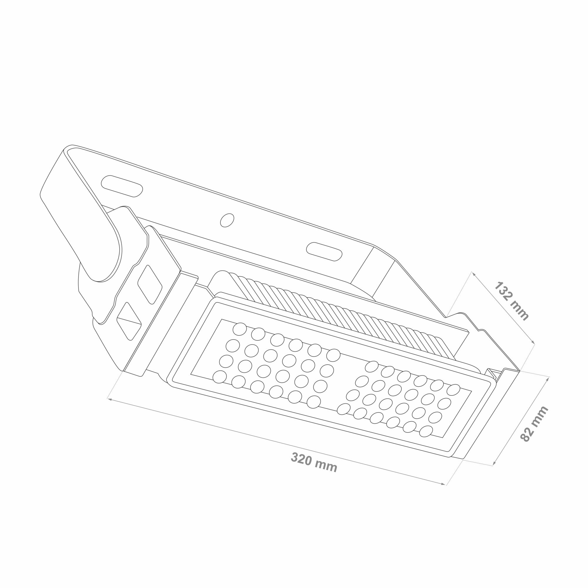 Proiector industrial IP65 LED 56W/ora, 7840lm - 50 000 ore, 5700K ...