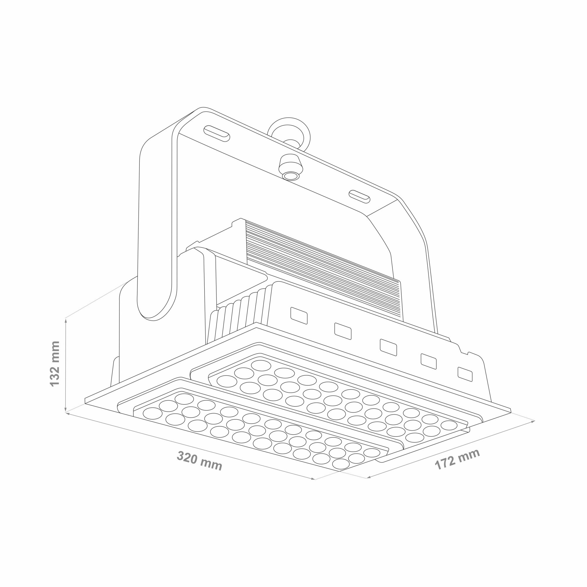 Proiector industrial IP65 LED 100W/ora, 14000lm - 50 000 ore, 5700K ...