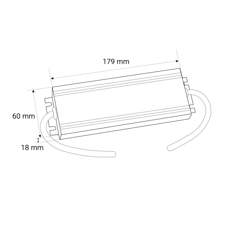 Transformator banda LED 100W, IP67 Slim, 230V - 12VDC, LED Market ...