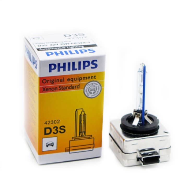 Bec xenon D3S Philips 6000k - eMAG.ro
