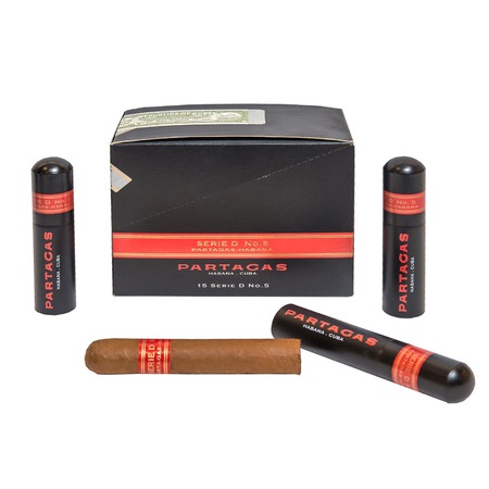 Cutie Trabucuri Partagas Serie D No. 5 Tubos (3 bucati/cutie) - eMAG.ro