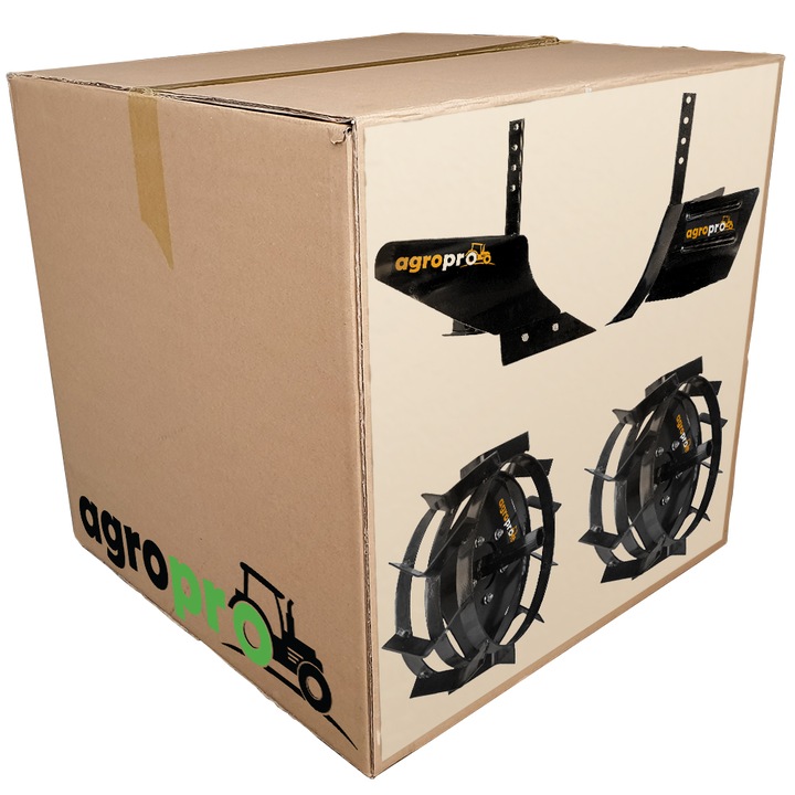 Комплект селскостопански аксесоари AgroPro, Плуг за оране, Регулируем ...