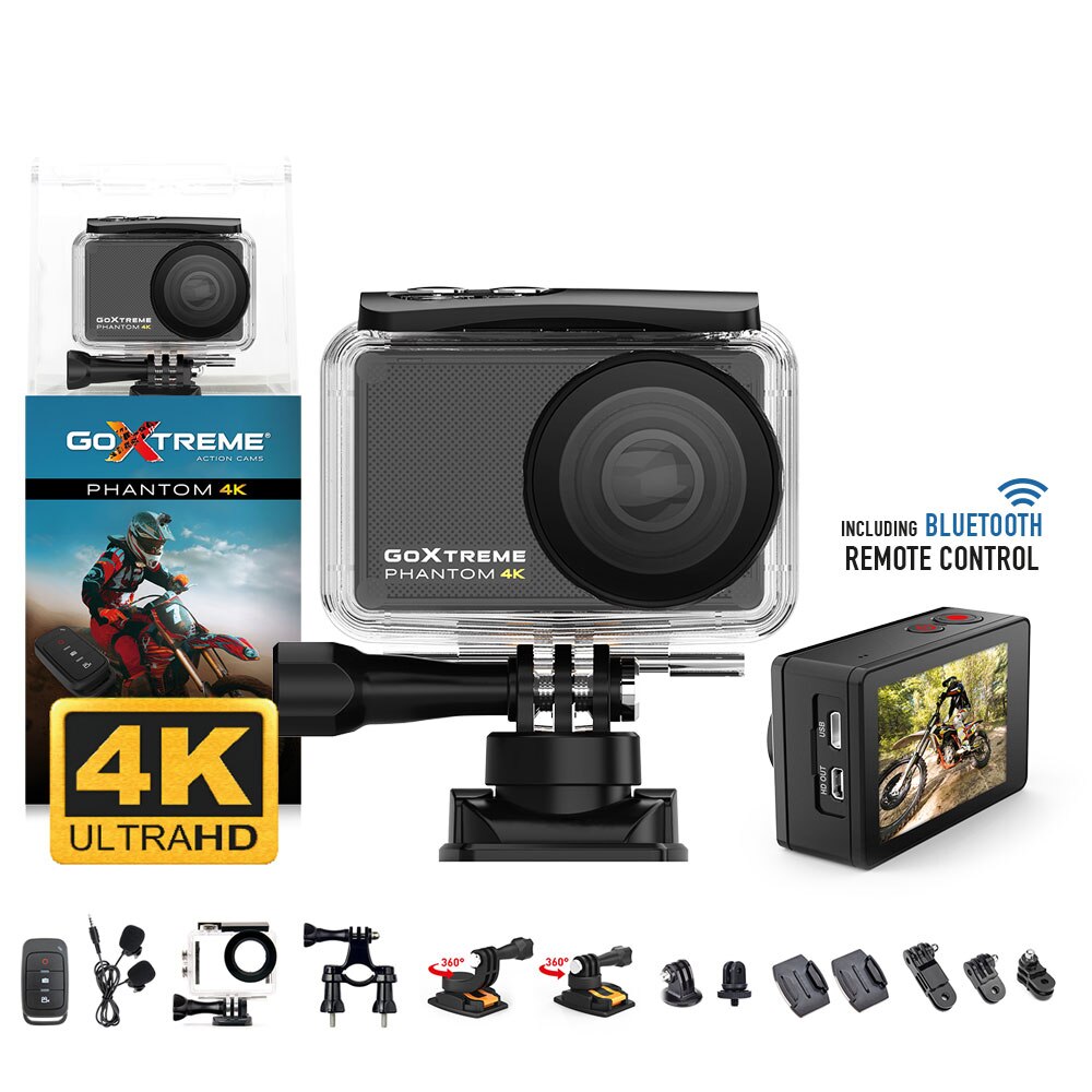 Camera Video de Actiune GoXtreme Phantom 4K @60fps, (Include 8 ...