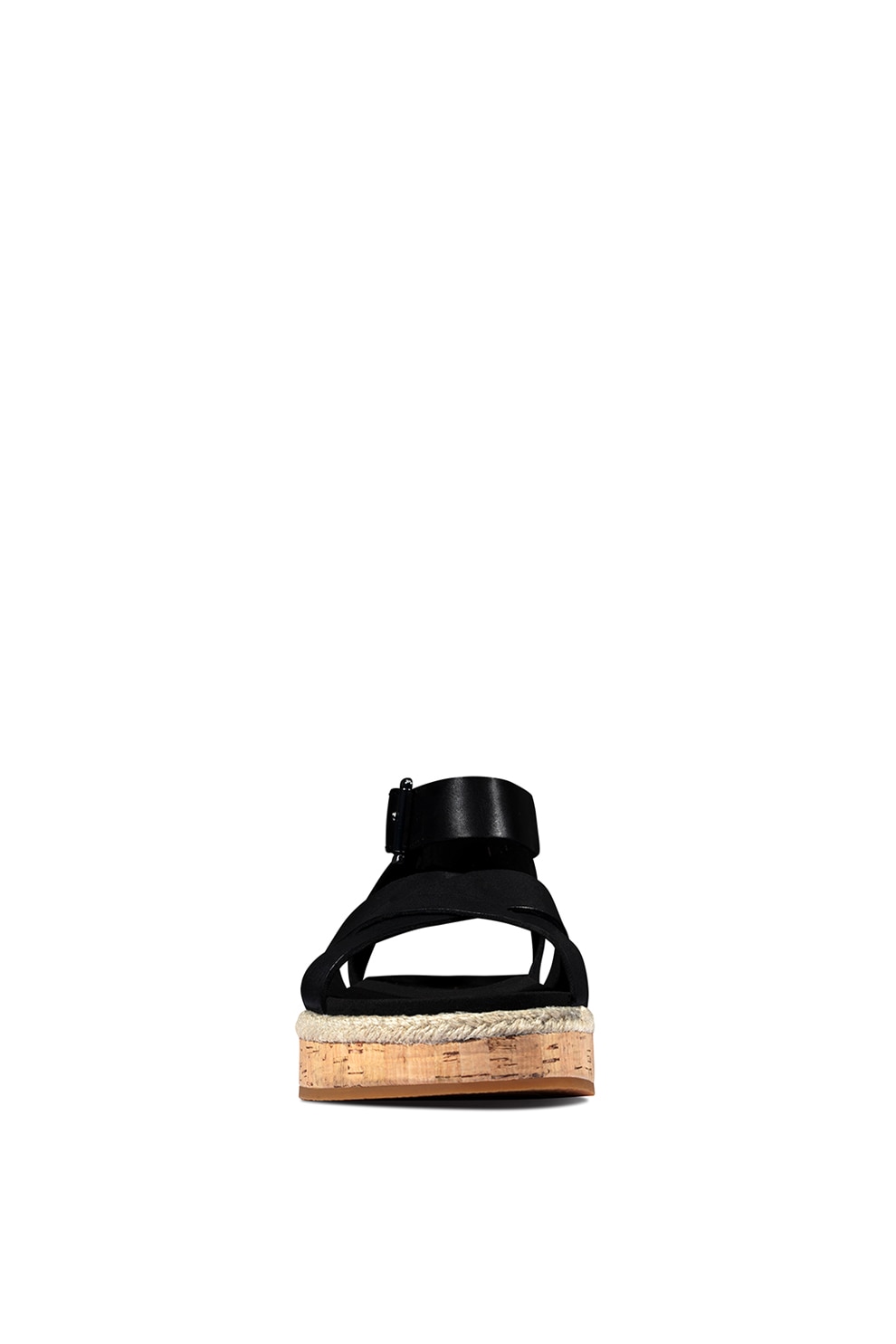 Clarks, Кожени сандали Botanic Poppy, Черен, 6 - eMAG.bg