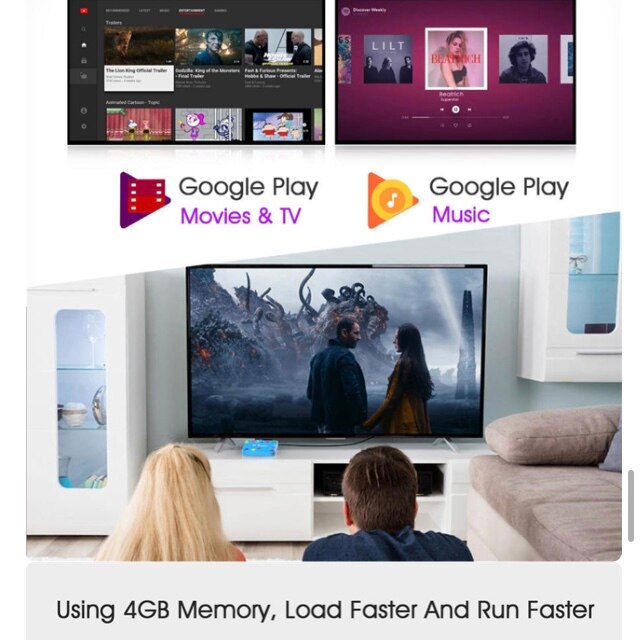 TV Box Андроид 9.0, Мултимедиен, модел H96 Mini H6, 4K Ultra HD, HD max ...