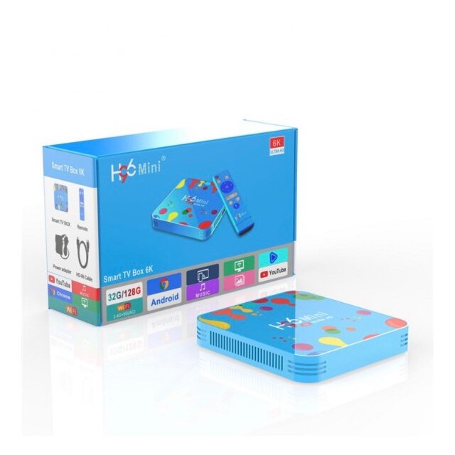 TV Box Андроид 9.0, Мултимедиен, модел H96 Mini H6, 4K Ultra HD, HD max ...