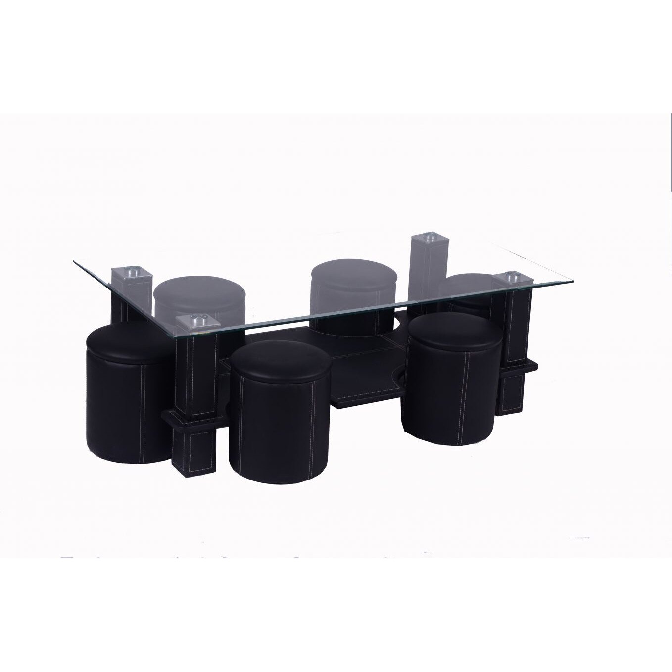 Set masuta de cafea 7 piese, 130x70x45cm - eMAG.ro