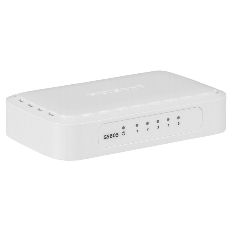 Switch NetGear GS605, 5 x 10/100/1000 Mbps Gigabit Ethernet, Desktop ...