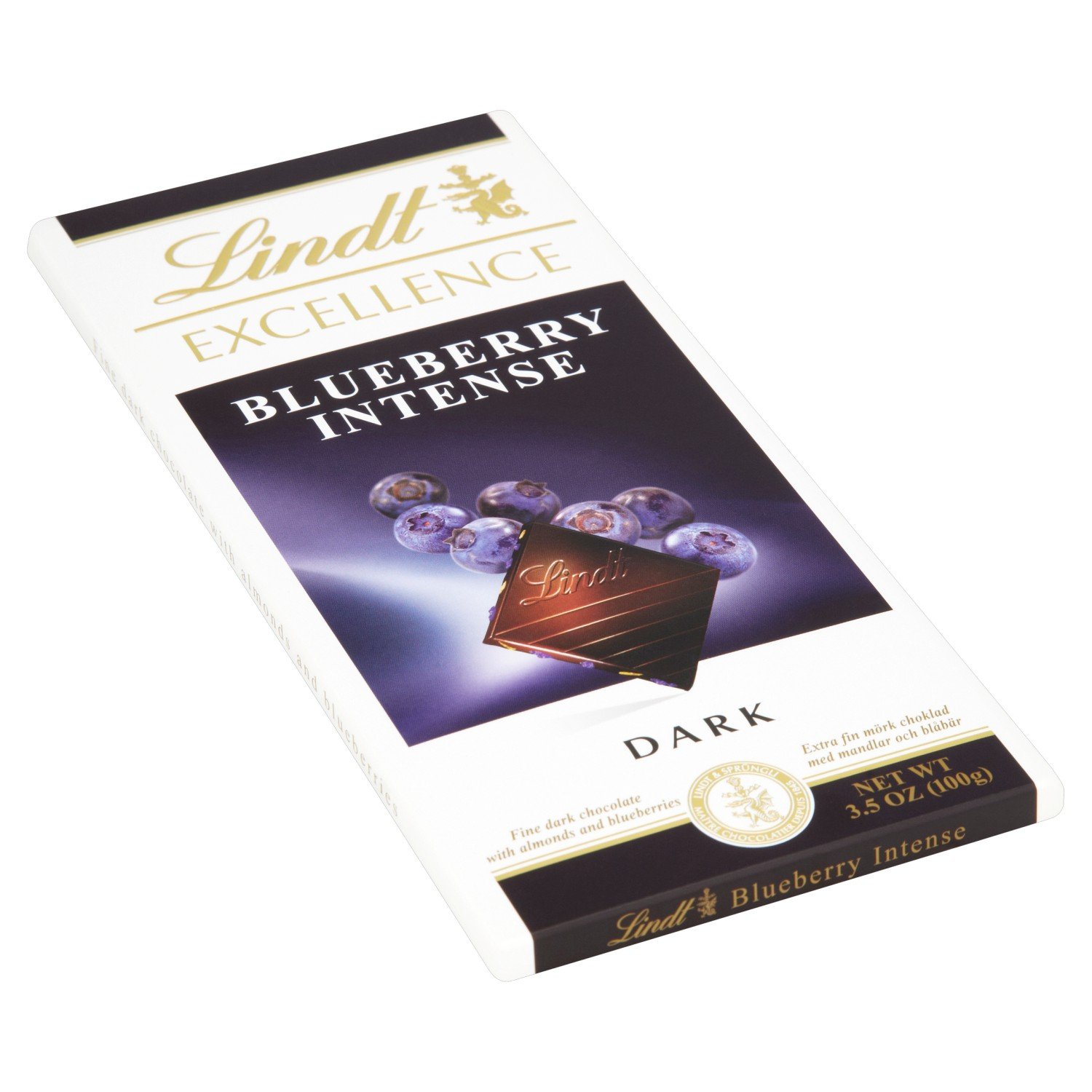 Lindt, Excellence, Blueberry, Intense, With Almonds, 20x100G (2000G ...