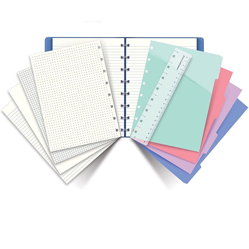 Недатиран дневник А5 със спирала и пълнители FILOFAX Notebook Saffiano ...
