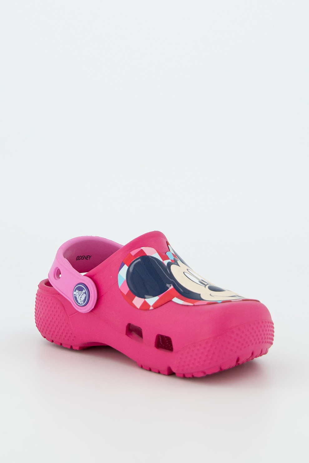 Crocs, Papuci Crocs cu bareta slingback, calapod lat si model cu Mickey ...