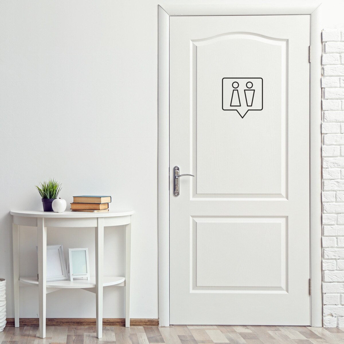 Sticker indicator toaleta, pentru femei si barbati, autocolant PVC ...