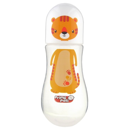 Декорирана бебешка бутилка Primii Pasi JP1102 тигър, 275мл - eMAG.bg