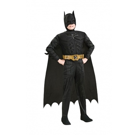 Costum Deluxe Batman pentru copii cu muschi,The Dark Knight, Rubies, S ...