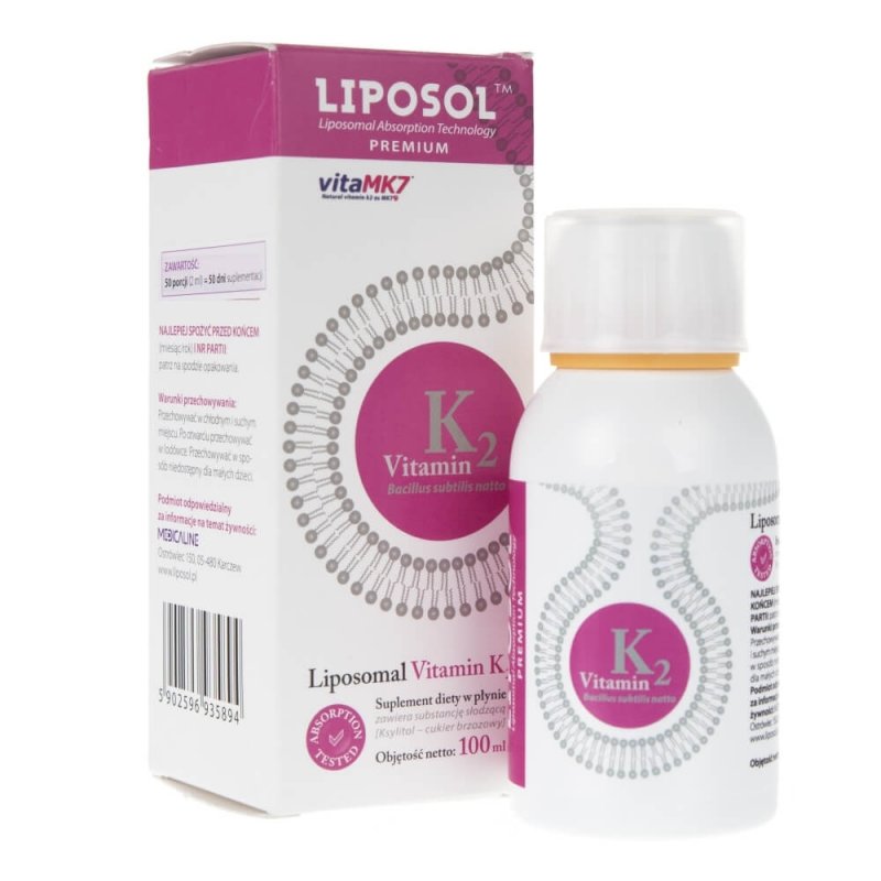 Supliment alimentar Liposol Vitamina K2 vitamina lipozomala K- 100 ml ...
