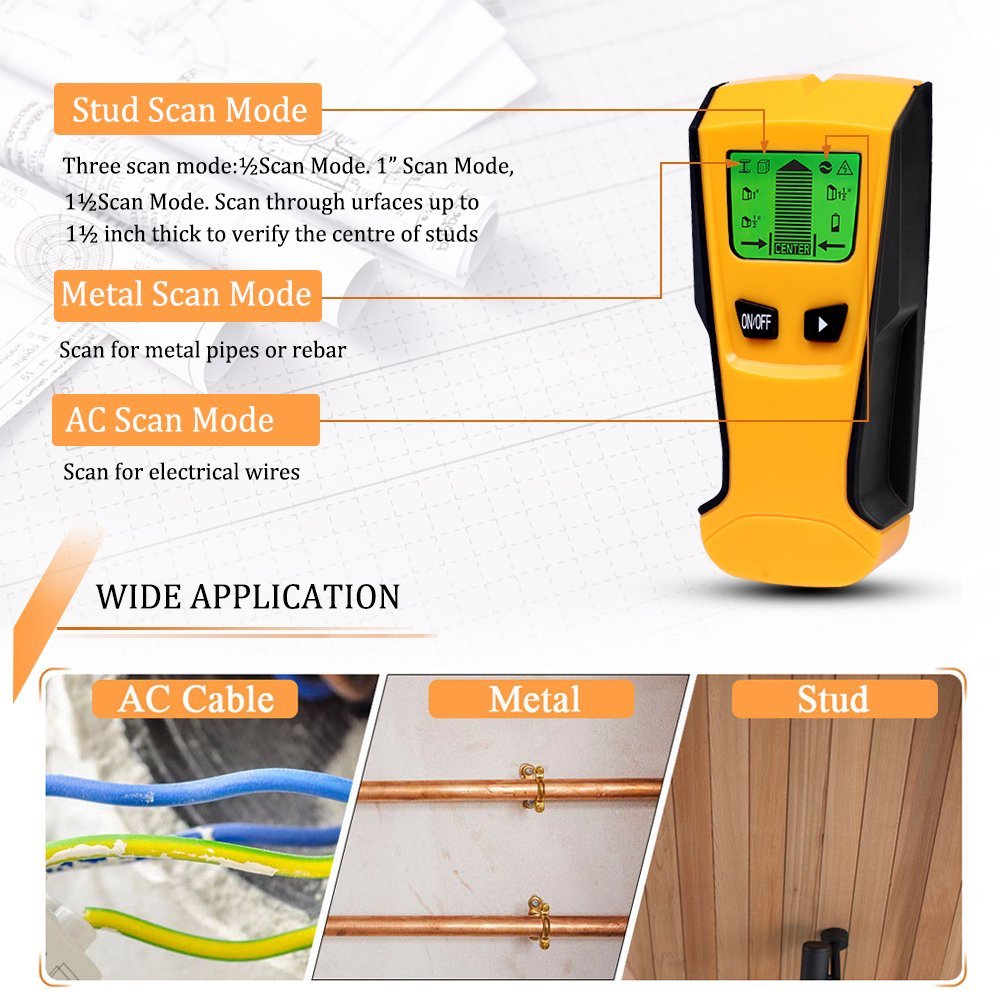 Detector Metal Lemn Tevi Doza Perete Cabluri Electrice Profile Rigips ...