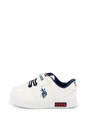 U.S. Polo Assn., Pantofi sport cu inchidere velcro Cameron, Alb, 24 EU ...