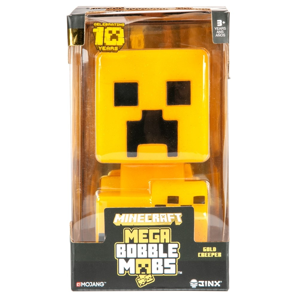 Minecraft Creeper MEGA Bobble Mob figura - 10 éves jubileumi kiadás, 13 ...