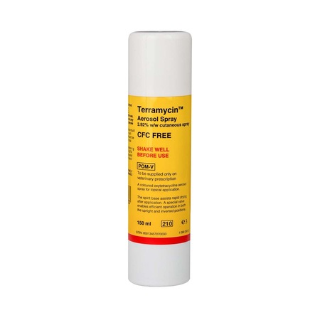 Spray aerosol antiseptic si cicatrizant, Terramycin 150 ml - eMAG.ro