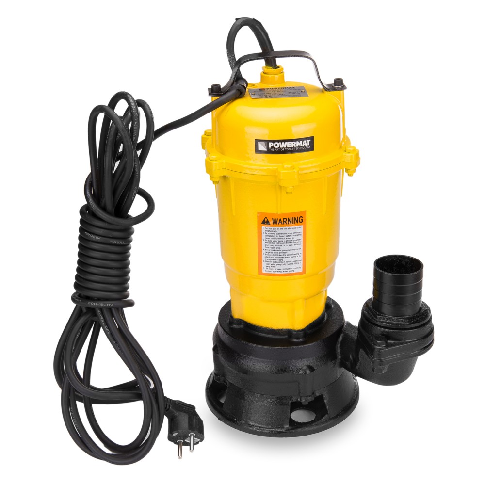 Pompa de apa submersibila Powermat, cu tocator pentru apa murdara, 750W ...