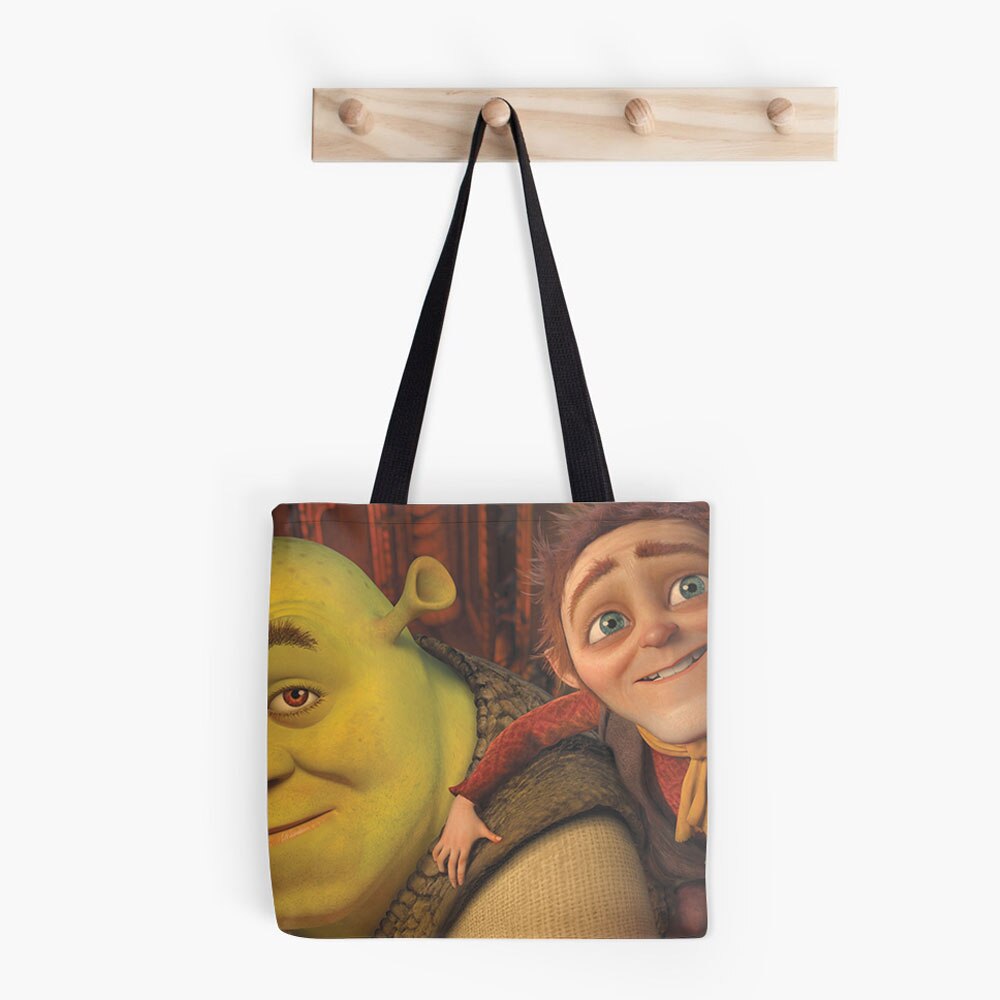 Geanta Tote Bag Shrek and Rumpelstilyskin Model Multicolor, Genti Art ...