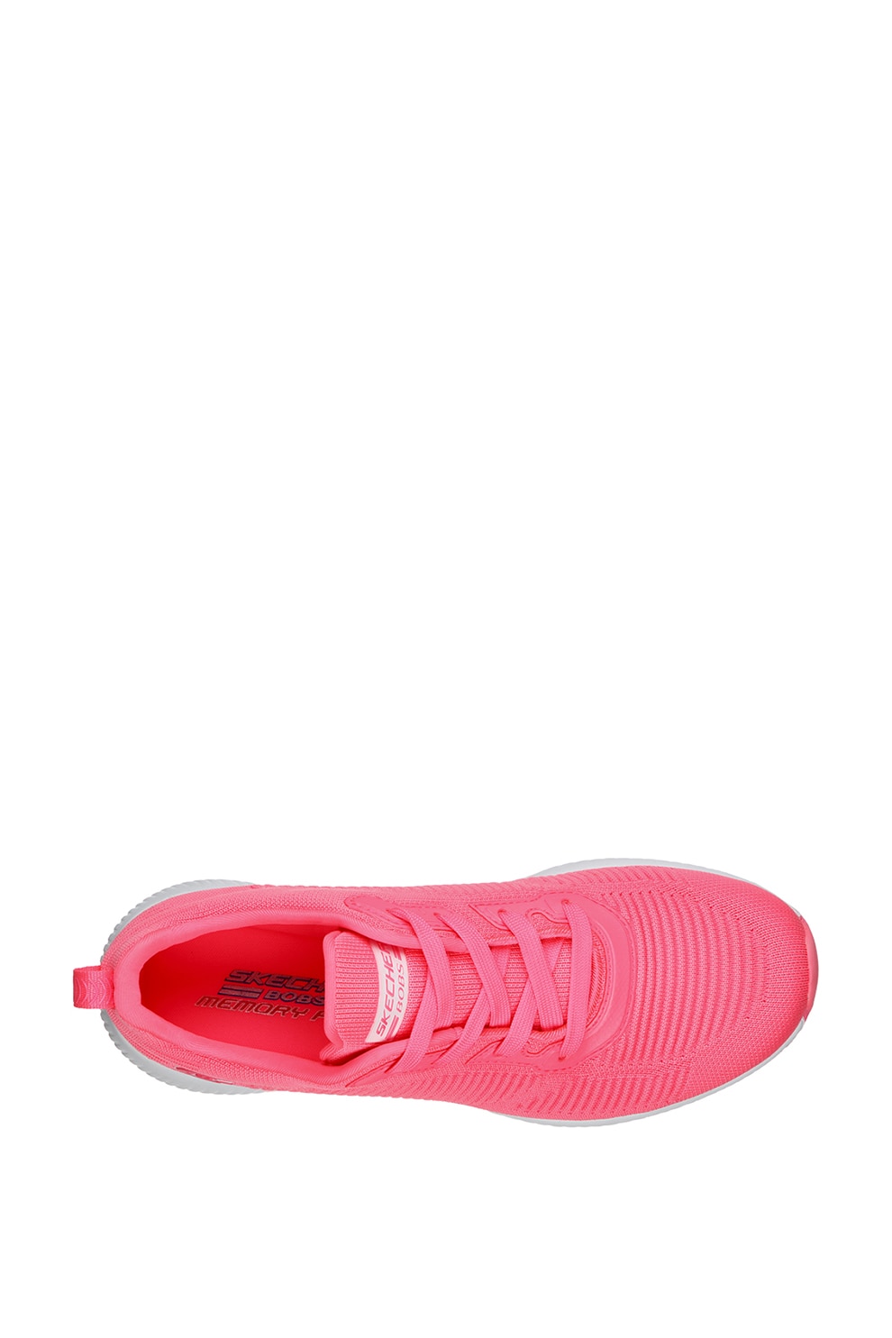 Skechers, Pantofi sport din material textil Bobs Squad-Glowrider, Roz ...
