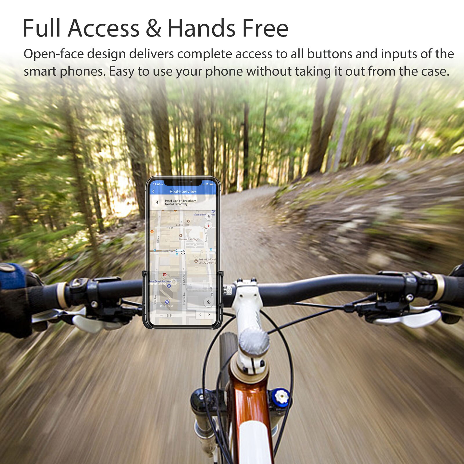 GUB PLUS 6 стойка за телефон за велосипед мотоциклет черна - eMAG.bg