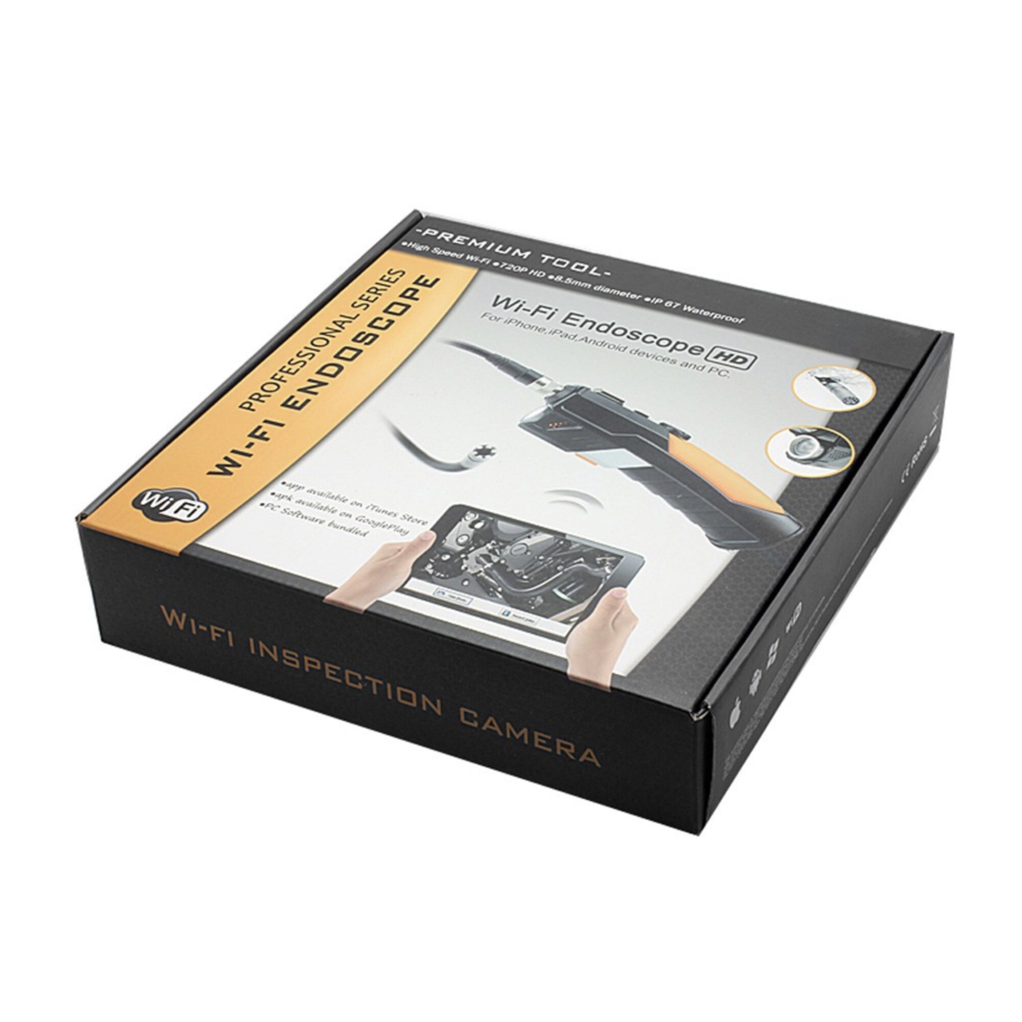 Camera de inspectie, Wi-Fi, Imagine HD, endoscop, 1 metru - eMAG.ro