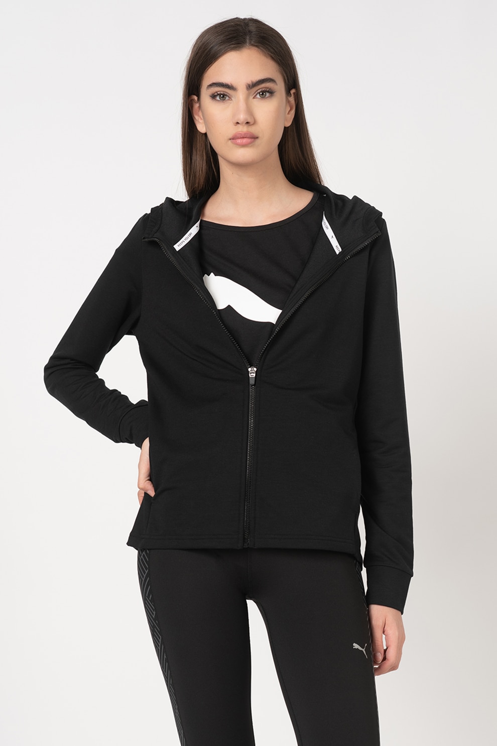 Puma, Суитшърт Dry Cell Modern Sports с качулка, Черен, L - eMAG.bg