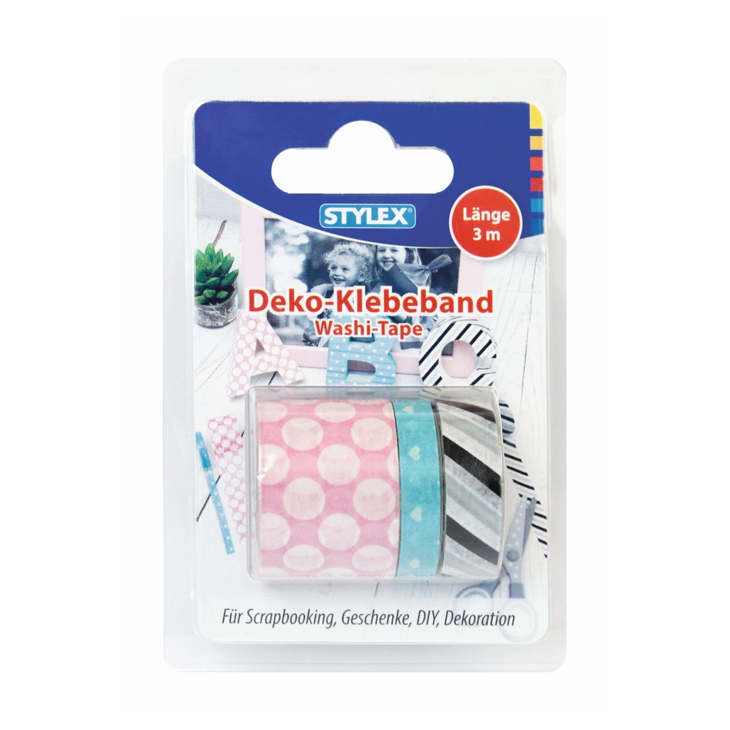 Set 3 benzi adezive decorative washi tape Stylex - eMAG.ro