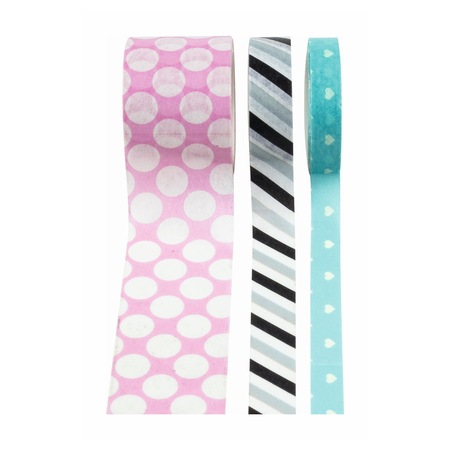 Set 3 benzi adezive decorative washi tape Stylex - eMAG.ro