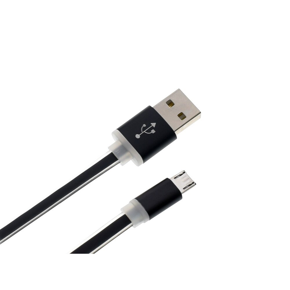 Кабел за данни SLIM Micro USB, Черен - eMAG.bg
