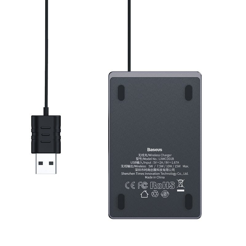 Incarcator Universal Wireless Baseus Card Ultra Thin, 15W, IP67, Cablu ...