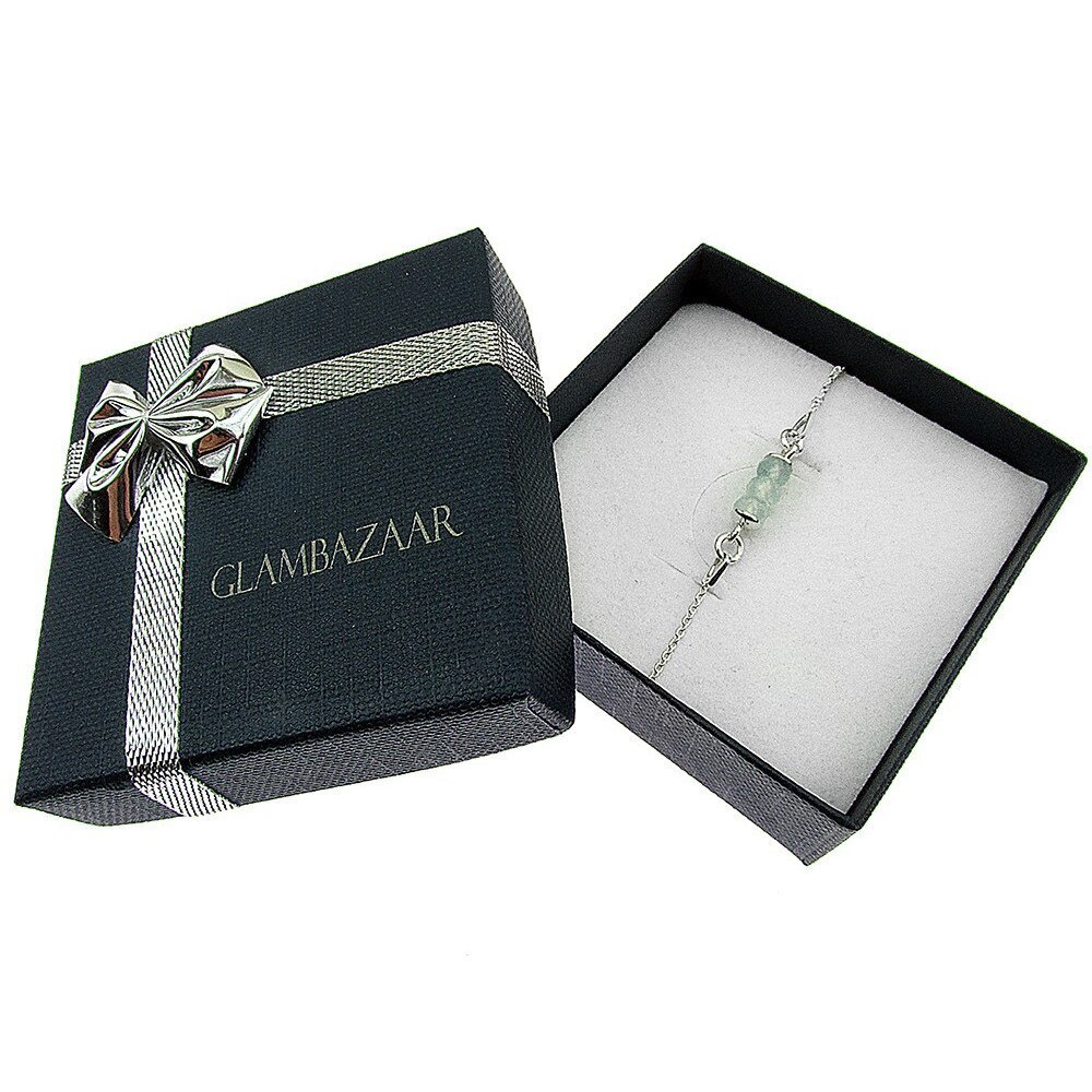 Bratara argint fetite cu acvamarin fatetat natural, GlamBazaar - eMAG.ro