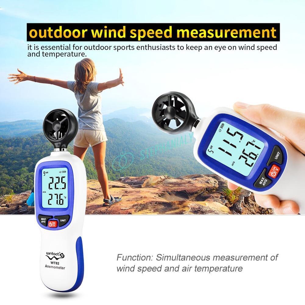 Anemometru Digital Aparat Masurat Viteza, Si Temperatura Aerului - eMAG.ro