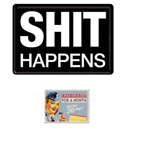 Pachet Funny Diet - Carte Postala si Magnet Metalic - eMAG.ro