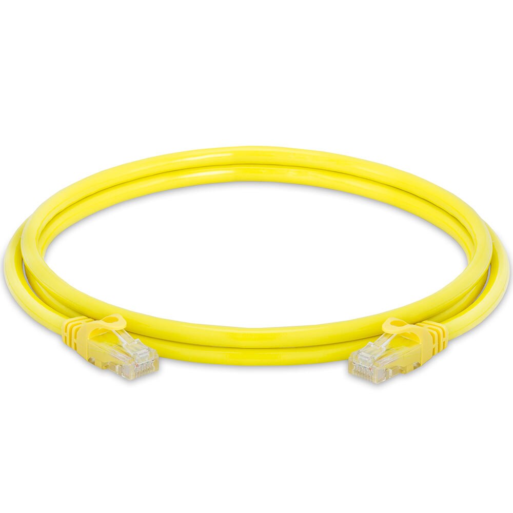 Cablu UTP Retea, Galben, Ethernet Cat 5e, 1m Lungime - Cablu Patch de ...