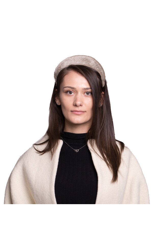 Cordeluta din abaca argintiu tesut manual Inia Dinia - eMAG.ro