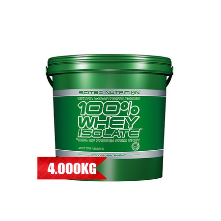 Izolat proteic din zer, Scitec, 100% Whey Isolate, Aroma de ciocolata, 4 kg - eMAG.ro